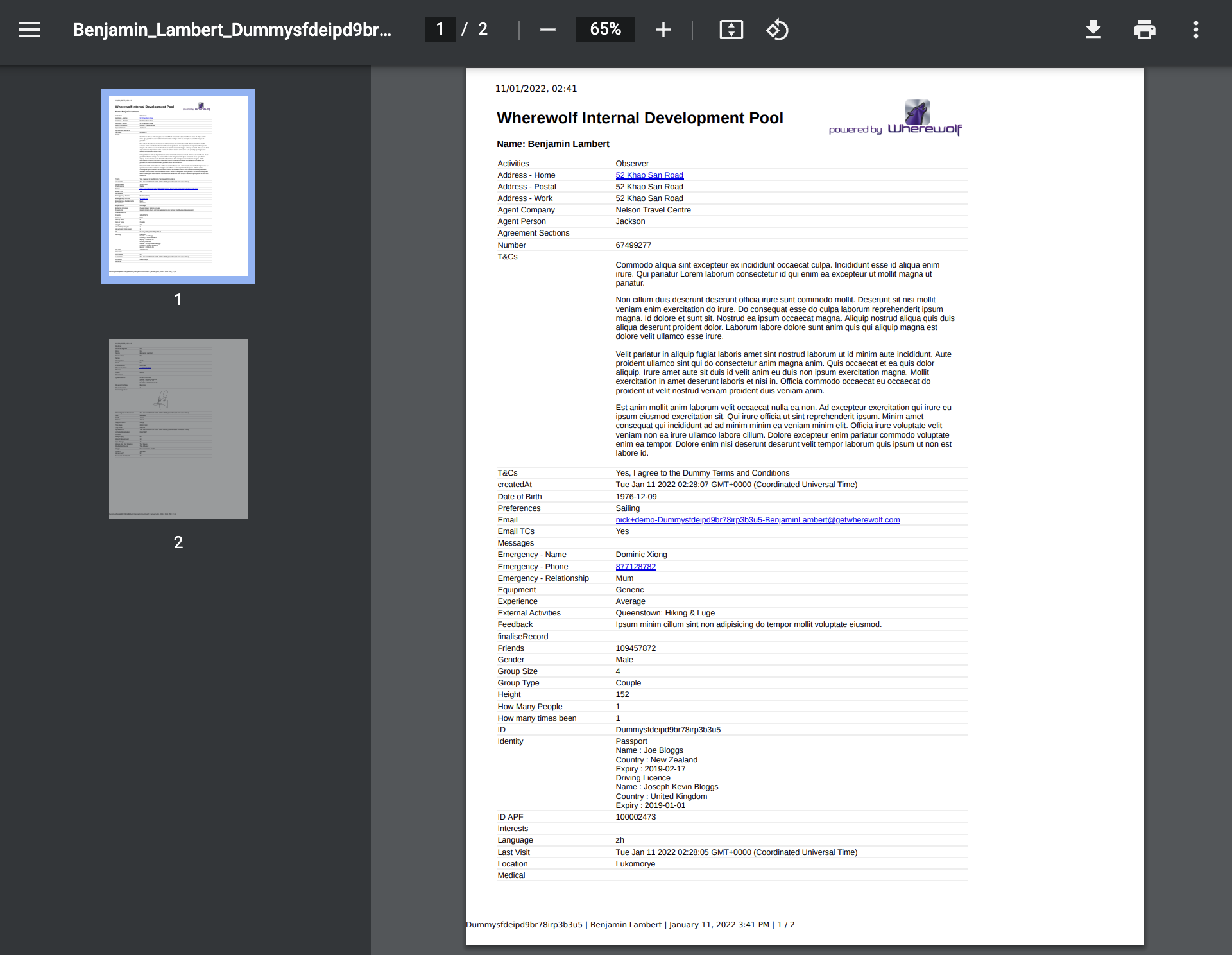 How can I download and print a guest's waiver? – Wherewolf