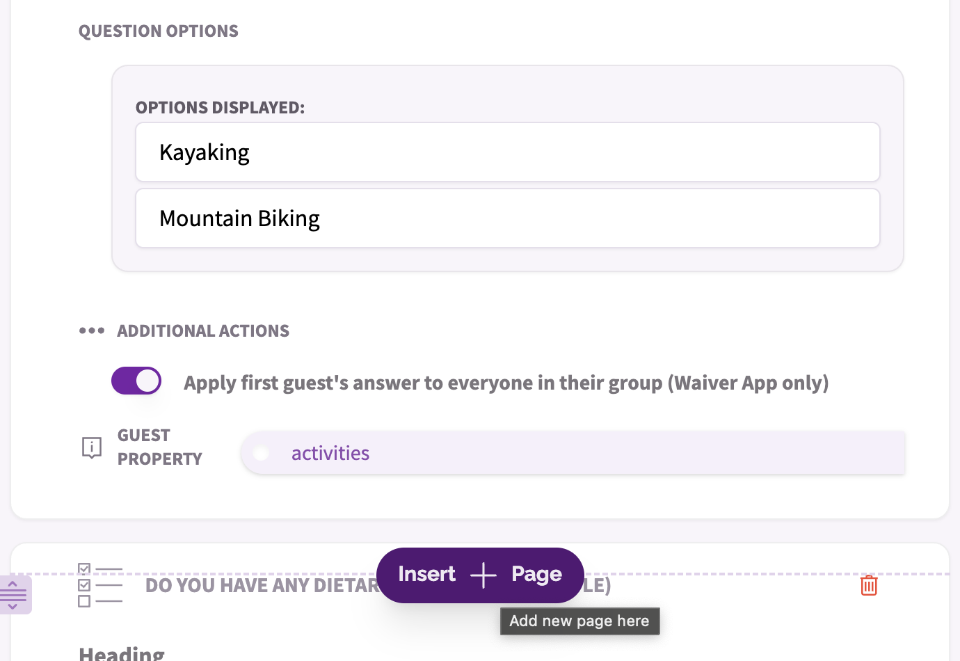 Adding Initials Waiver Page – Wherewolf